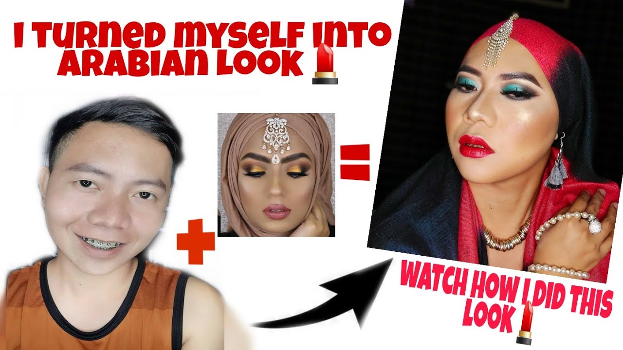 I TURNED MY SELF INTO ARABIAN || MAKE UP LOOK💄|| INSPIRED MAKE UP LOOK💄 ...