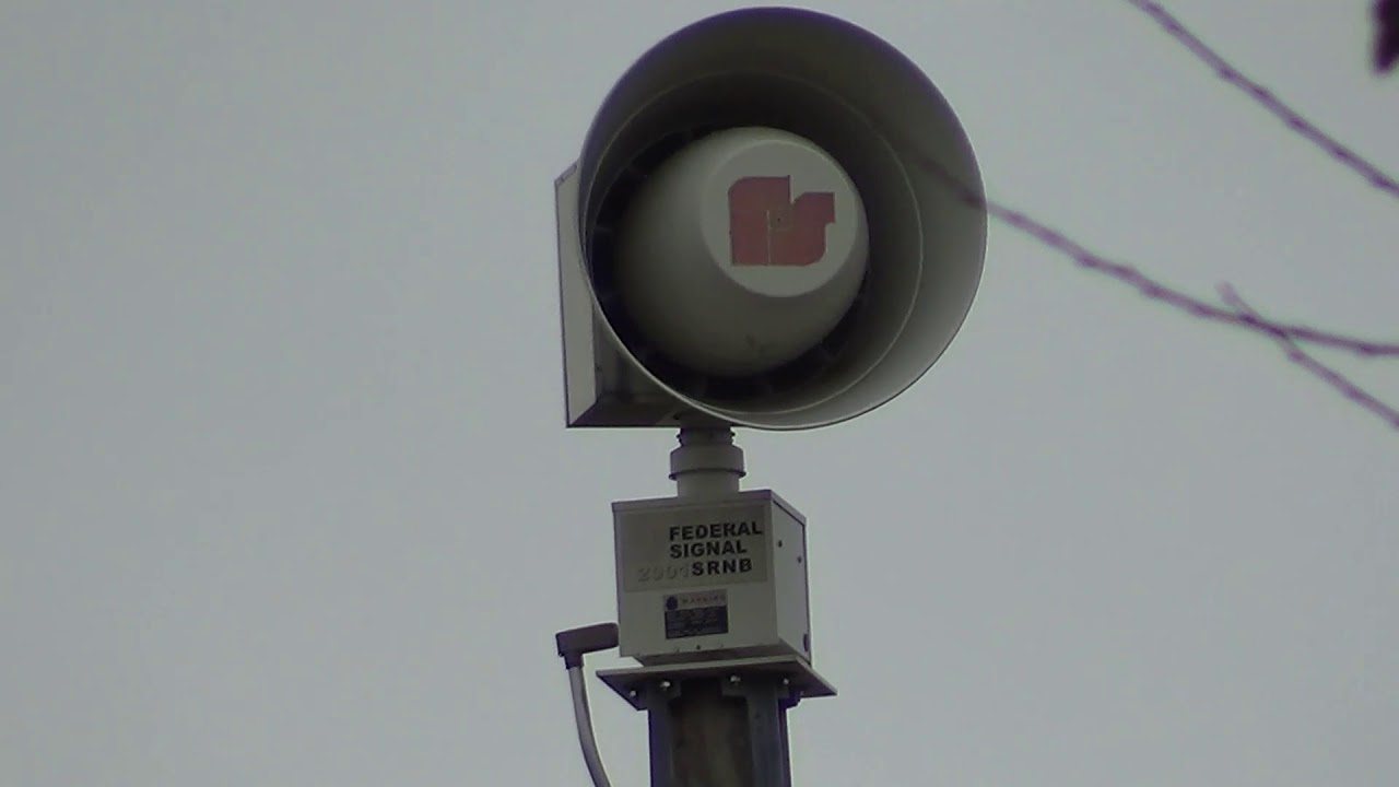Lodi Ohio Federal Signal 2001-SRNB Siren Test. 2/1/20 - YouTube