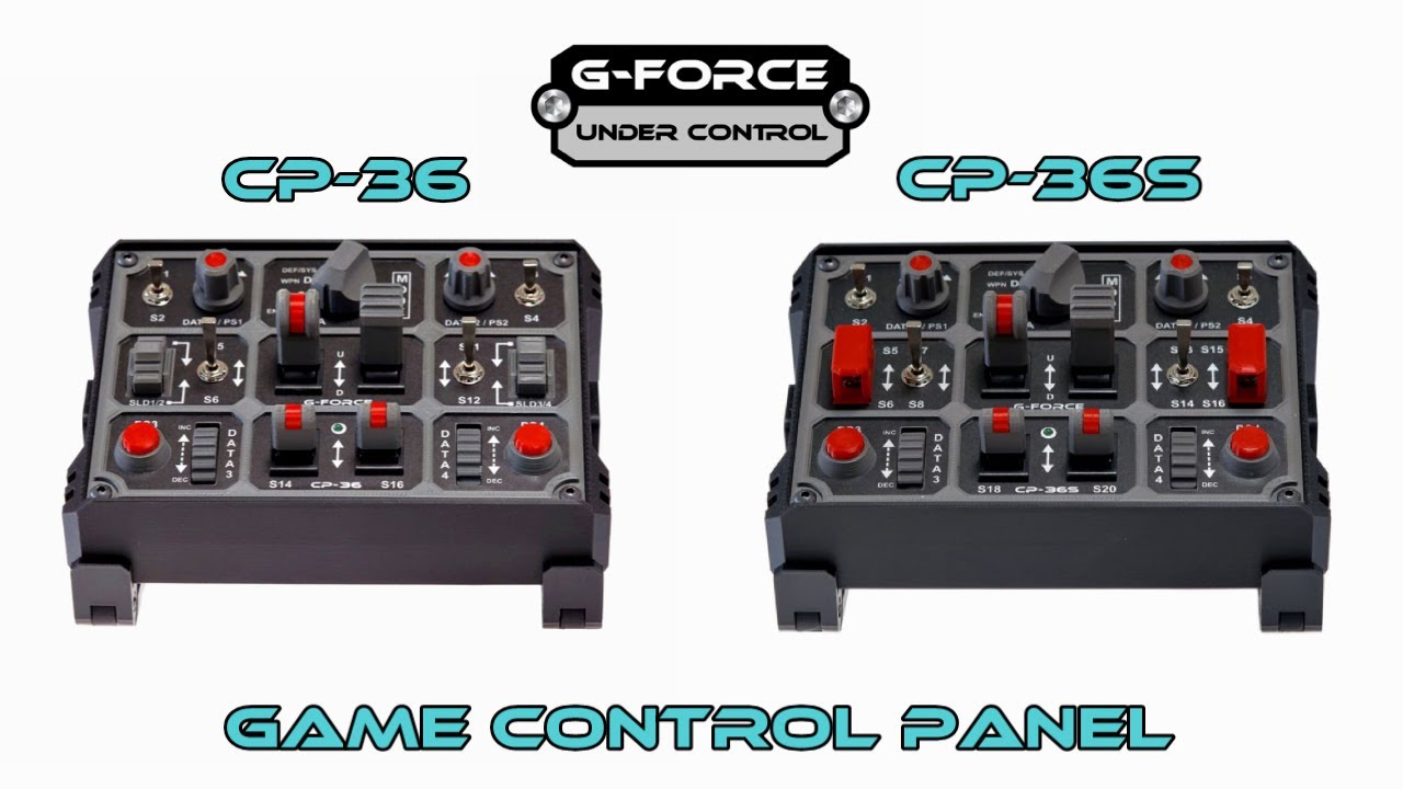 G-FORCE CP-36 / CP-36S Game Control Panel - YouTube
