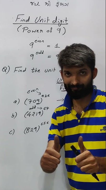Unit Digit 9 Aptitude Trick | SSC, CAT, MAT, Defence Exams, Bank Exam, Railway Exam | YouTube ...