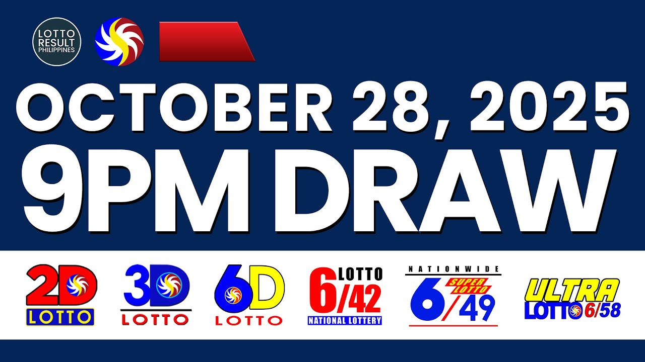 LIVE: PCSO Lotto Result Today October 28, 2025 – 9PM Draw (Tuesday ...