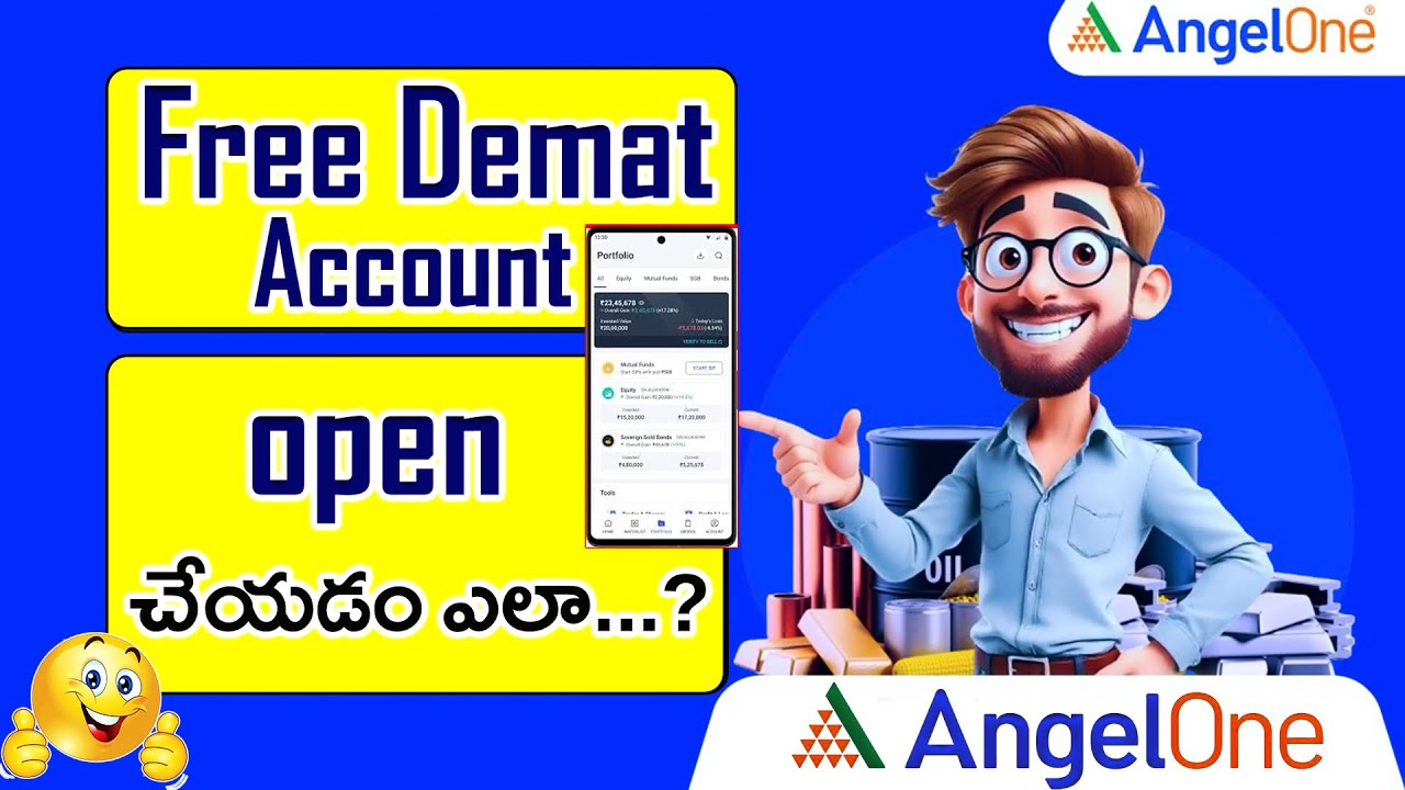 Angel One Demat Account Opening Process Telugu 2025 | Angel One App ...