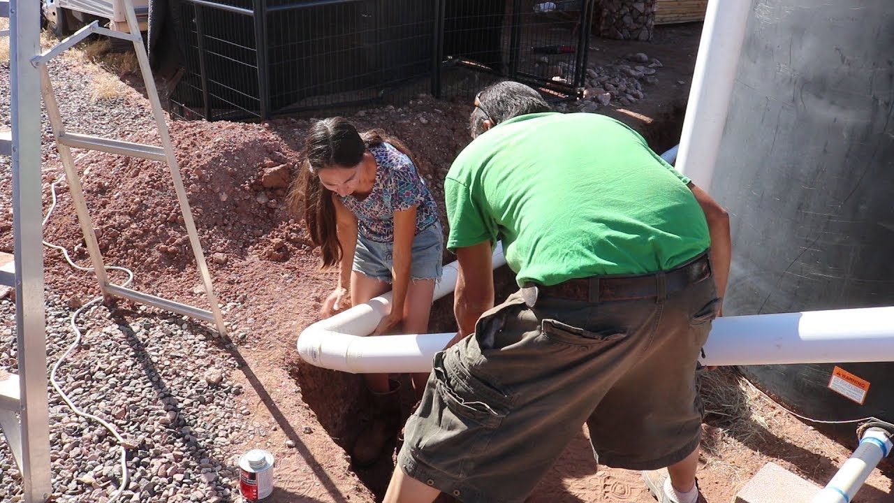 Finishing The Plumbing of Our Off-Grid Rainwater Harvesting System to ...