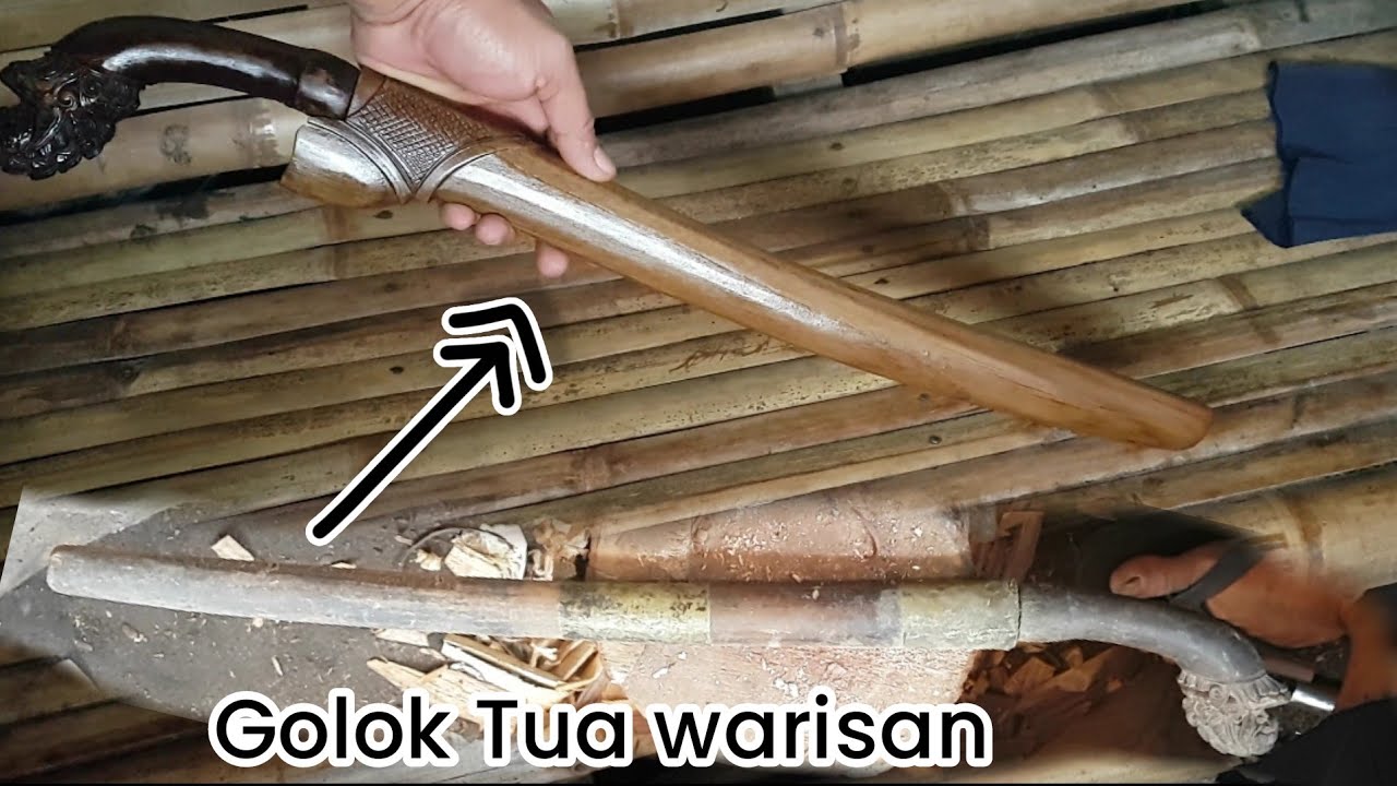 Cara Membuat Sarung golok / Pedang - Making A sword sheath out of wood ...