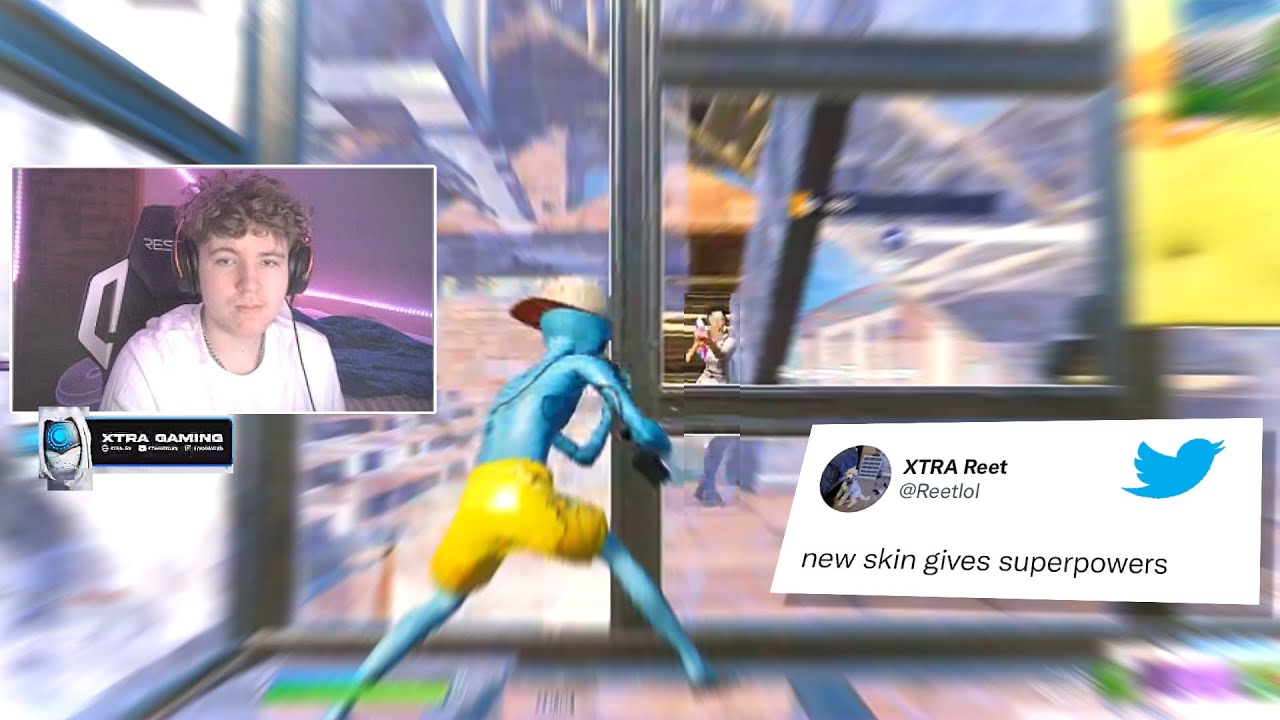 Reet Uses NEW OverPower Skin After GLITCH In Arena (Fortnite) - YouTube