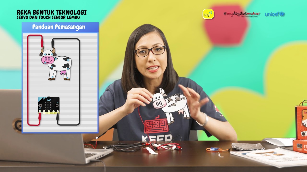 FS4A Pengajaran micro:bit 6: Penderia Sentuh - YouTube