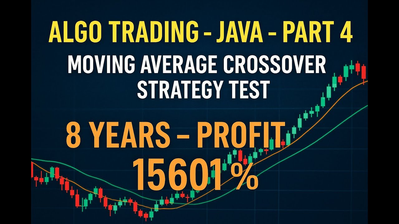 Algo Trading Moving Average Crossover Part 4 Java Code - YouTube