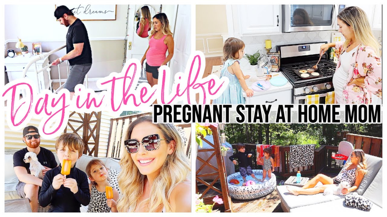 REAL DAY IN THE LIFE OF A PREGNANT STAY AT HOME MOM | HOME + LIFE ...