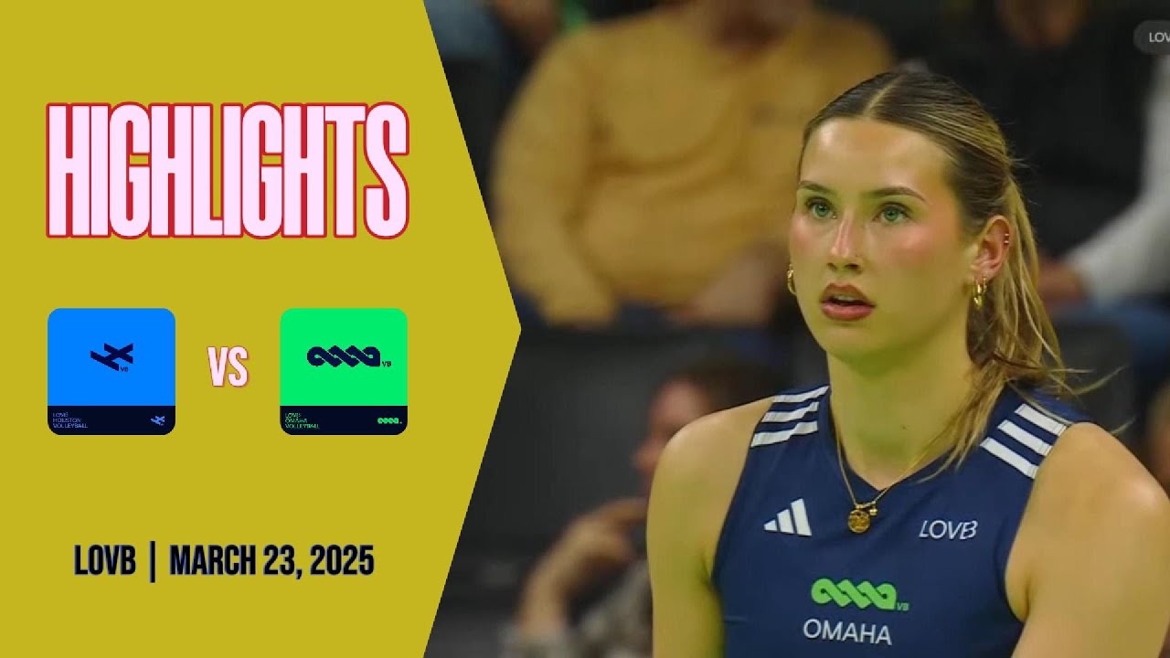 Leauge One Volleyball | LOVB Houston at LOVB Omaha | Highlights - YouTube
