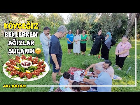 Köyceğiz'e göçen ailenin müstakil evinde şehirden göçenler ile gerçek etli çiğköfte yaptık.