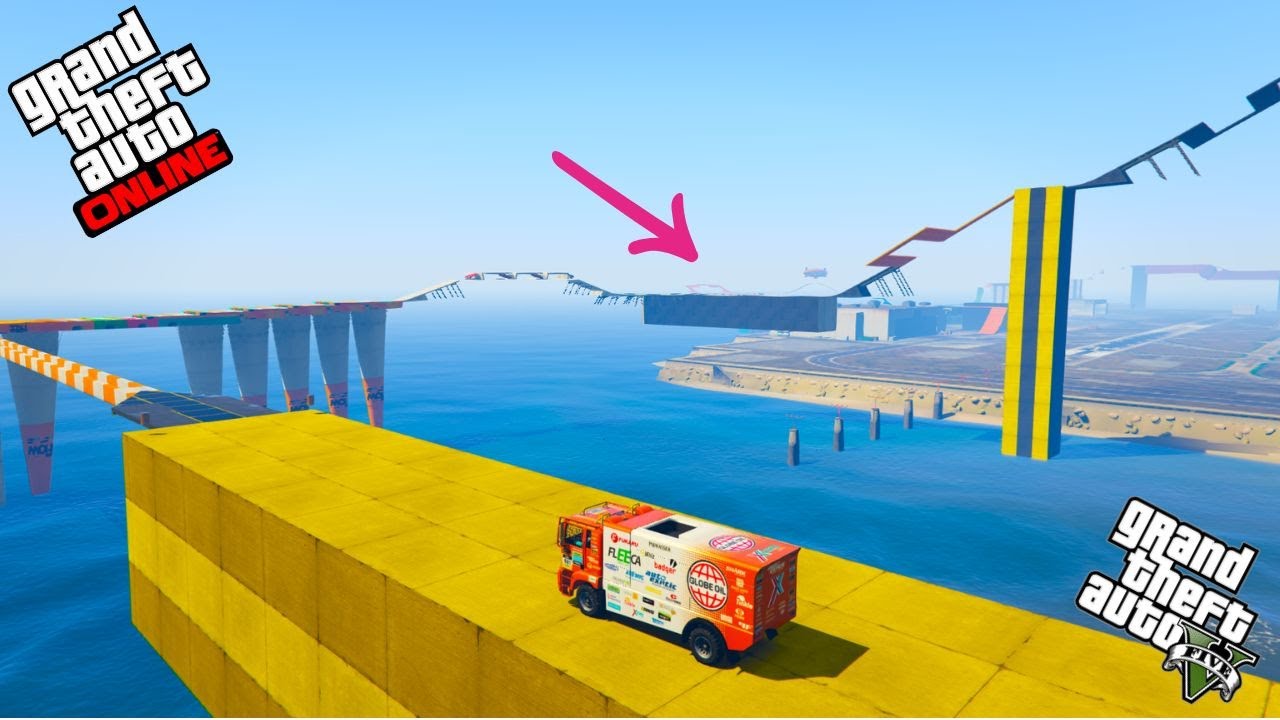 GTA V EPIC INTENSE PARKOUR RACE - YouTube