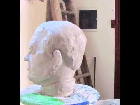 Proceso de Modelado: Busto de Sarmiento