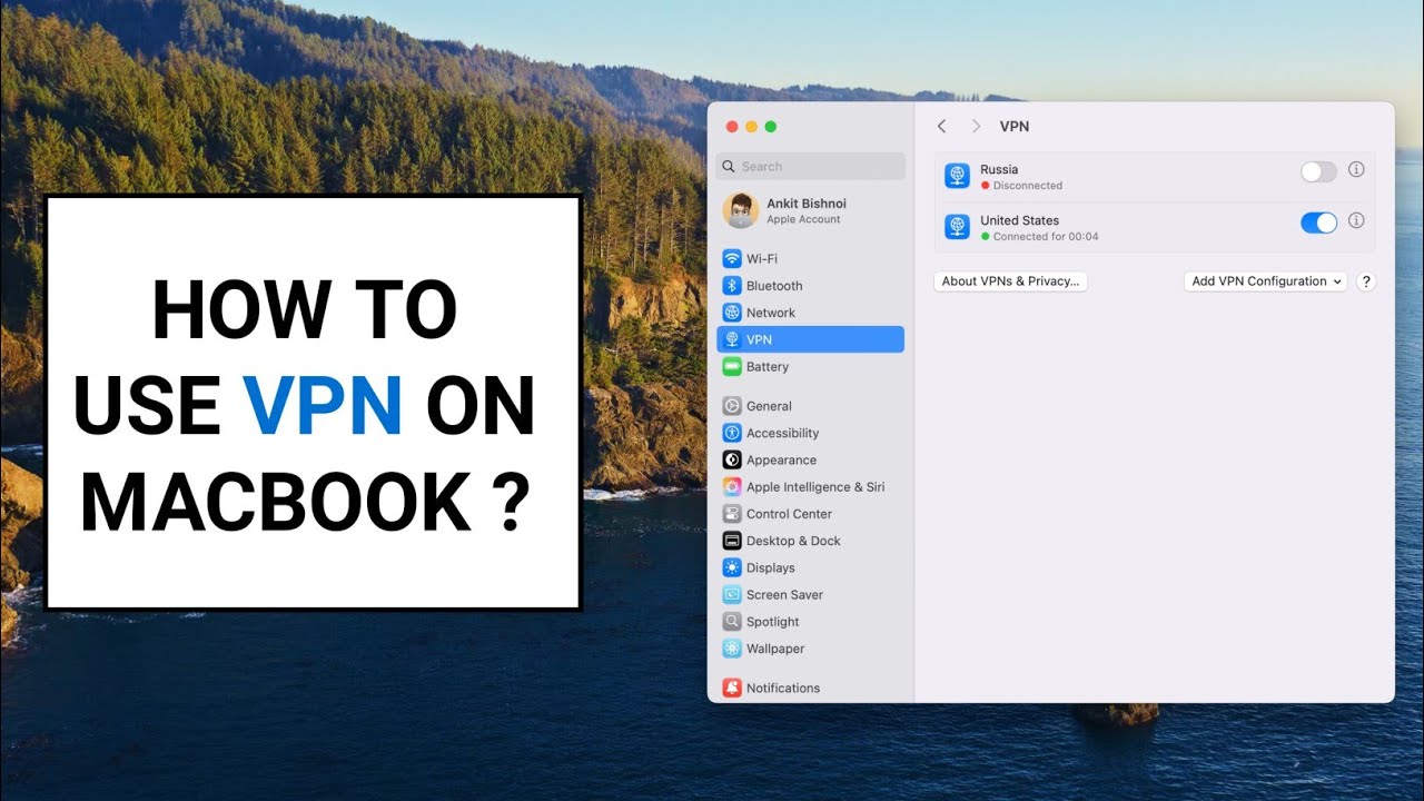 How to Use a VPN on MacBook Without Additional Software - YouTube
