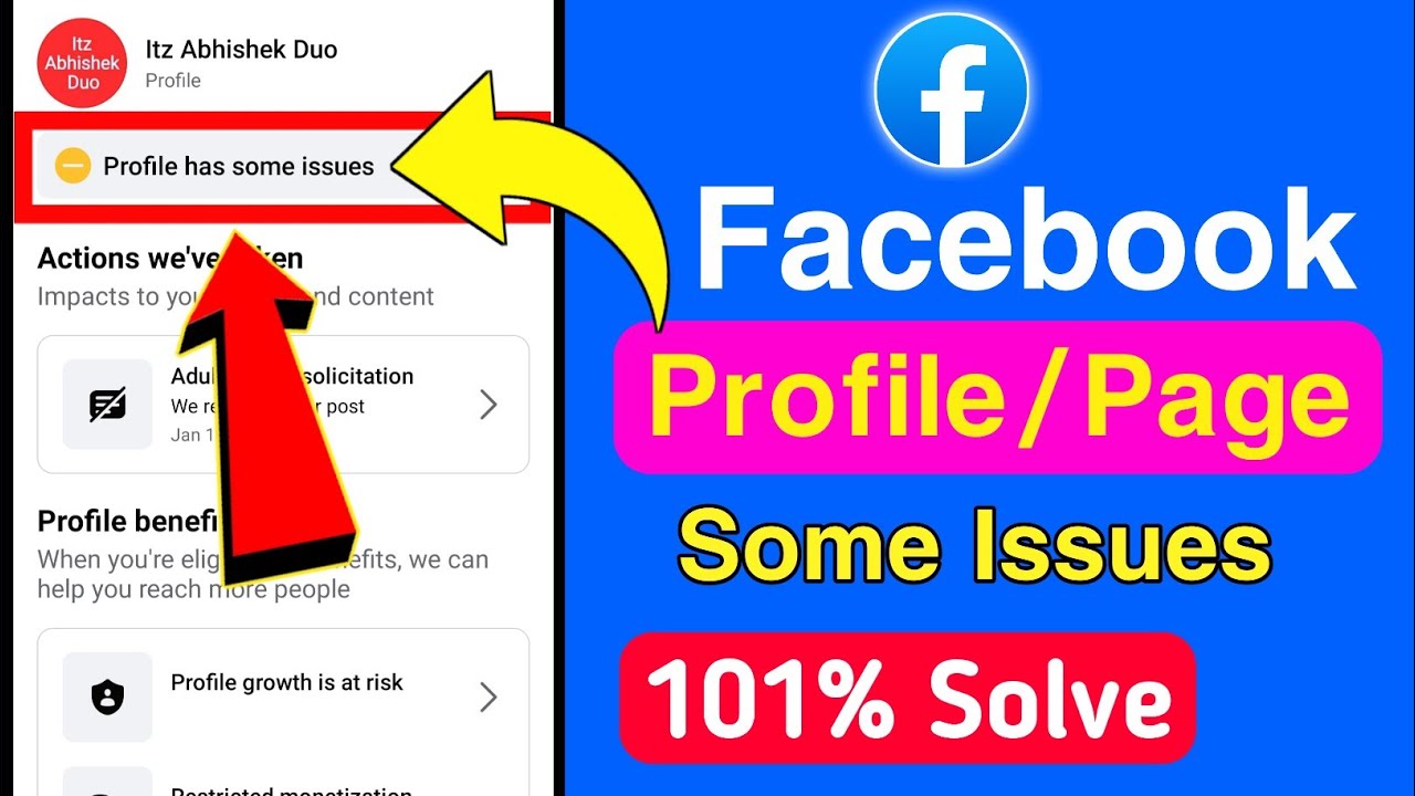 profile has some issues | page has some issues | growth at risk ...