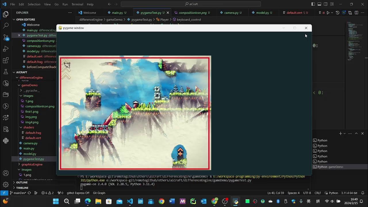 pygame game dev - YouTube
