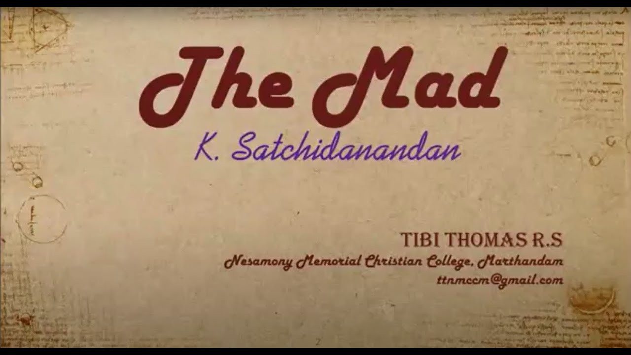 The Mad - Poem and Explanation - YouTube