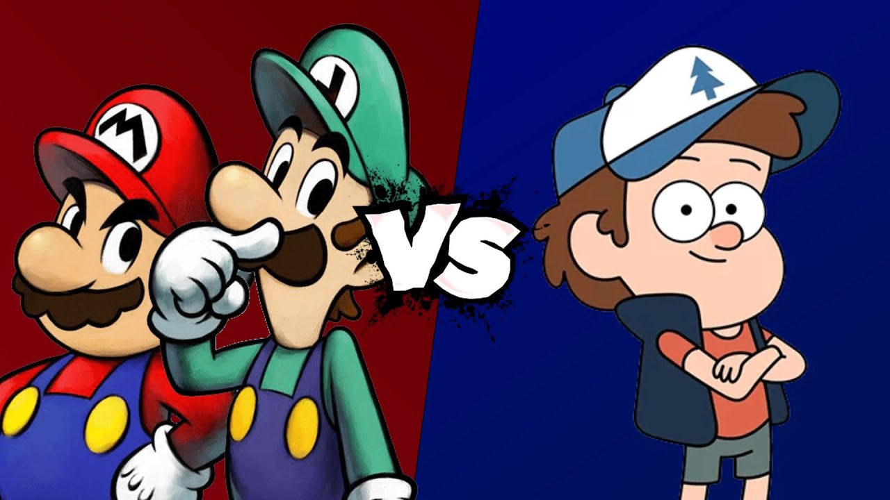 MUGEN Battle - Mario/Luigi vs Dipper Pines - YouTube