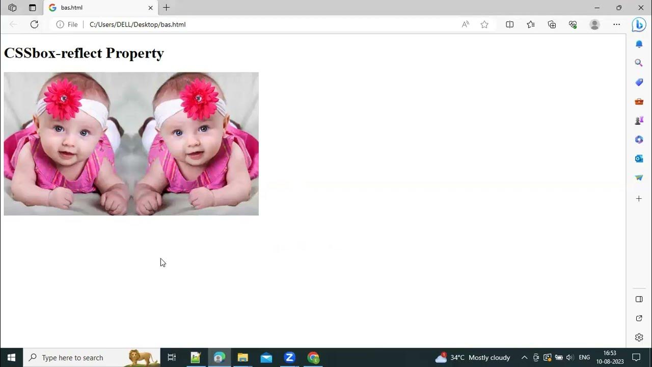 How to use CSS Box-Reflect property - YouTube