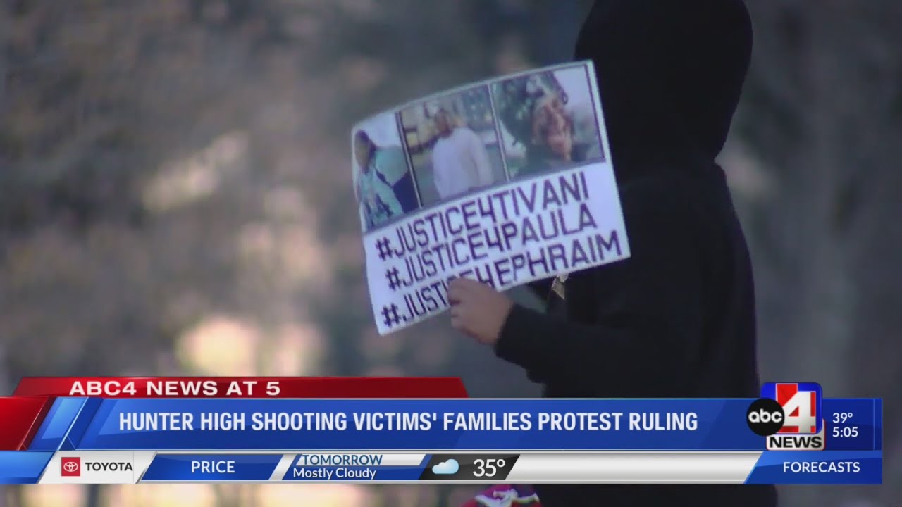 Hunter High Shooting Victim's Families Protest Ruling - YouTube