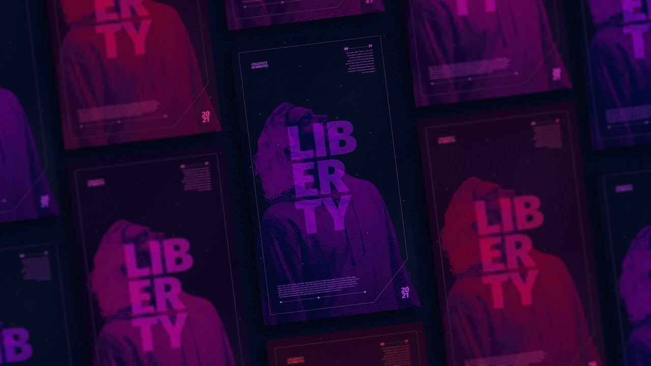 Photoshop Tutorial: Futuristic graphic ad design #42 - YouTube