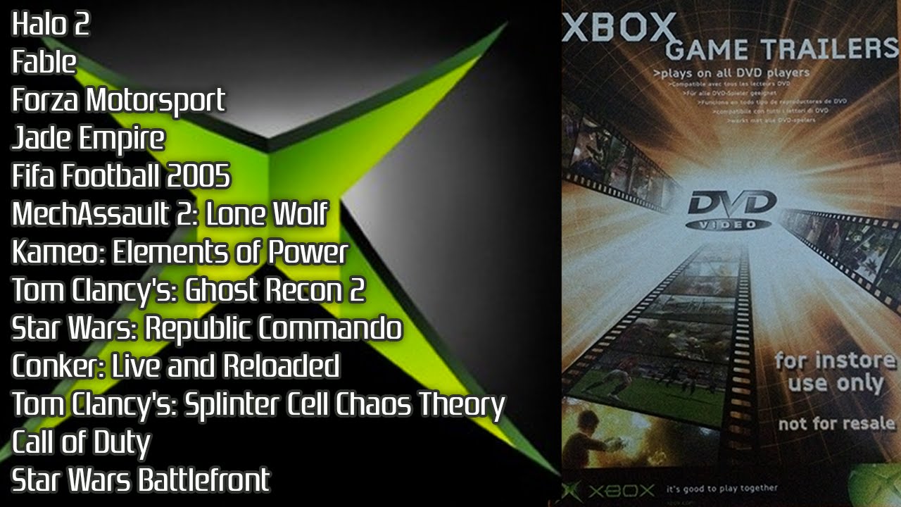 Original Xbox Game Trailers DVD - YouTube