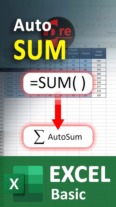 Excel Auto SUM Hack You Need to Know! 🚀 #shorts #excel - YouTube