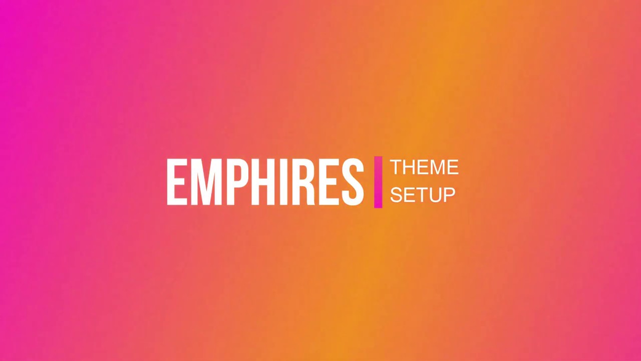 EMPHIRES - Demo Content Setup - YouTube
