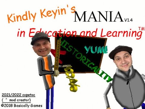 Kindly Keyin Took over for Baldi! (Keyin Mania v1.4) - YouTube