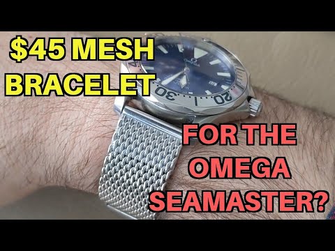 An affordable mesh bracelet for the Omega Seamaster watch. Does this ...