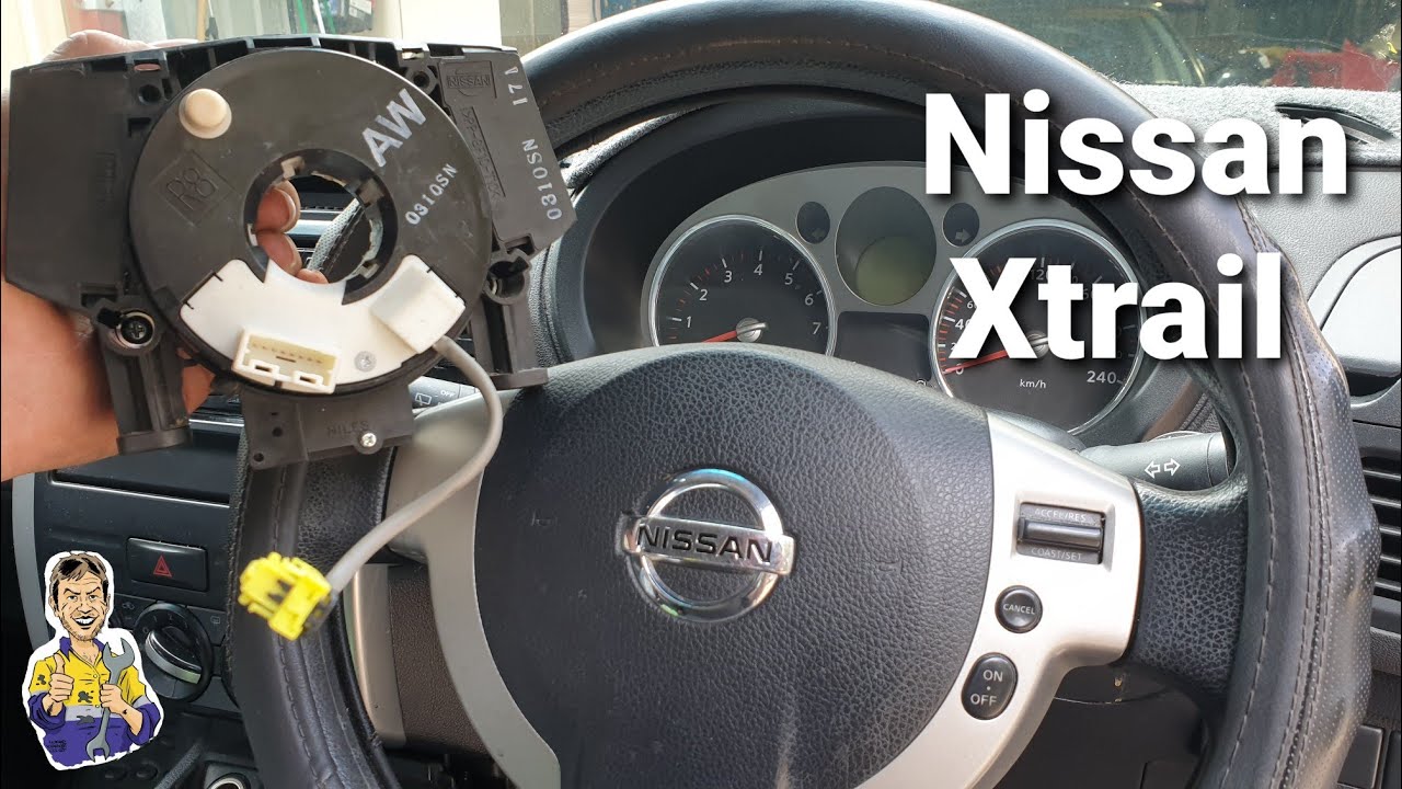 Nissan X-trail Clock spring replacement - YouTube