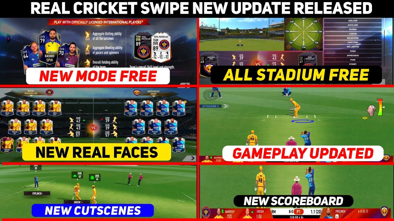 Real Cricket Swipe New Update Released | New Mode & Gameplay | Rc Swipe ...