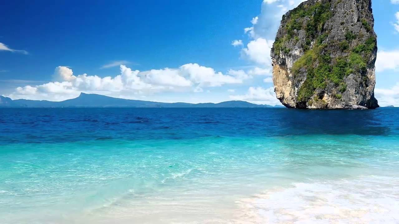 Relaxation Sea Beach Waves Sounds 528 hz Sleeping and Meditation Nature ...