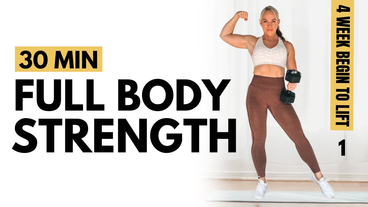 DAY 1 Dumbbell FULL BODY Beginner Strength Workout [build strength ...