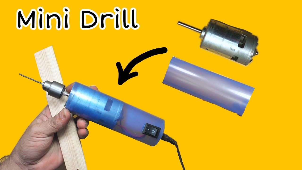 How to Make a Mini Drill Machine at Home | DIY High-Speed Mini Drill ...