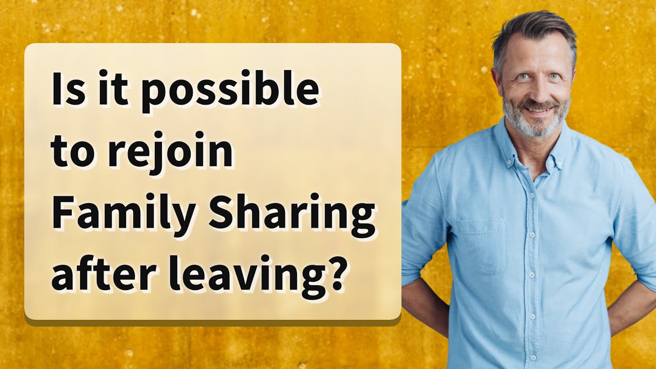 Is it possible to rejoin Family Sharing after leaving? - YouTube