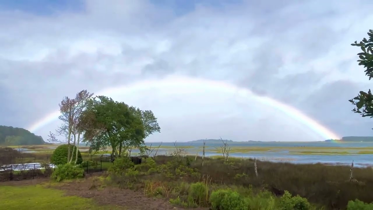 Rainbow in Murrells Inlet, SC during Hurricane Ian - YouTube