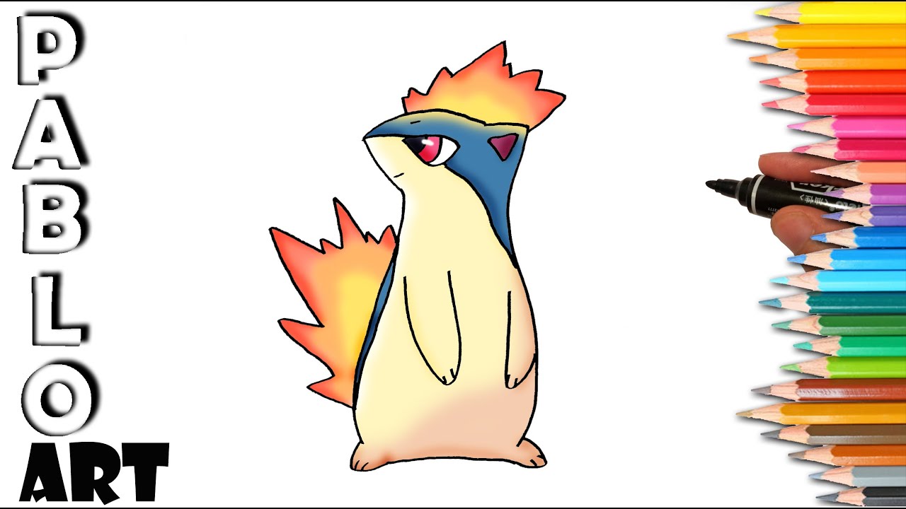 How to draw Quilava from Pokemon | Learn to Draw step by step - YouTube