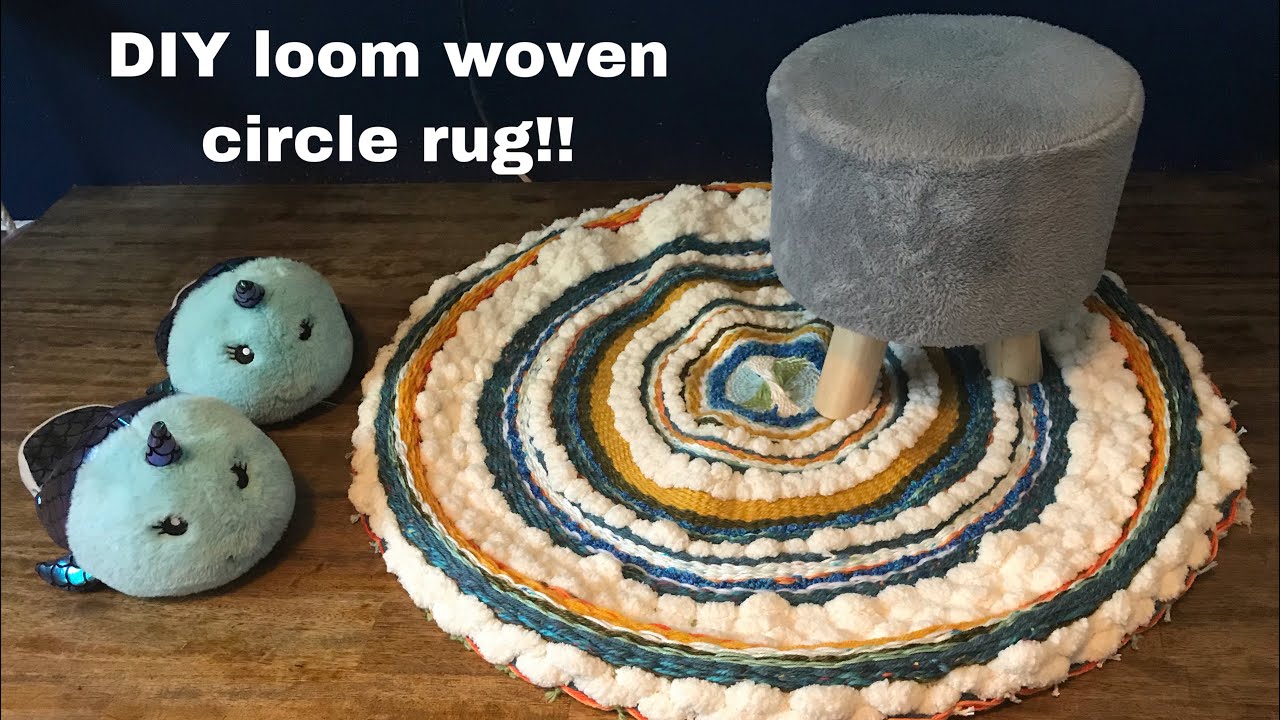 DIY Loom Woven Circle Rug - YouTube