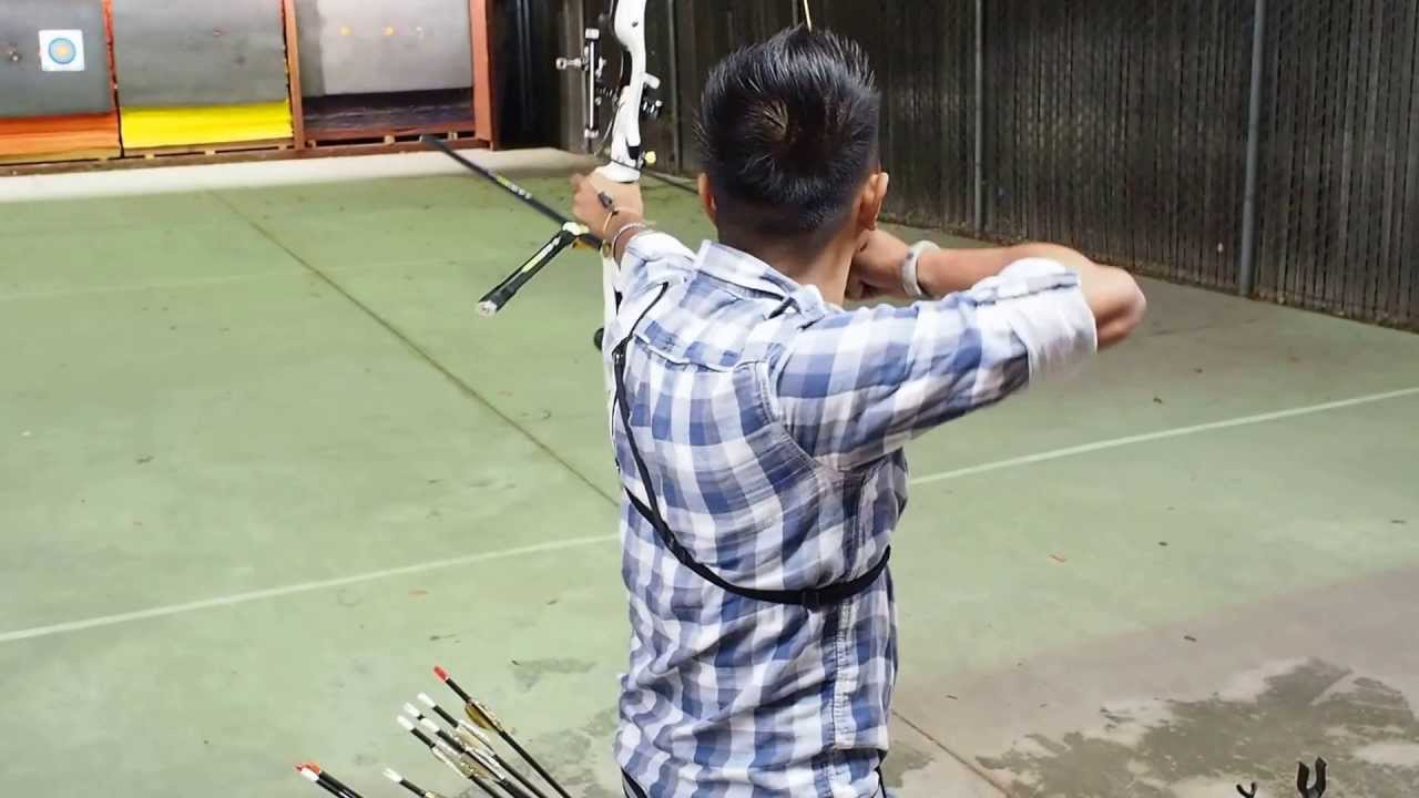 Quick Olympic Recurve Bow Shooting Grouped test with WIN & WIN INNO CXT ...