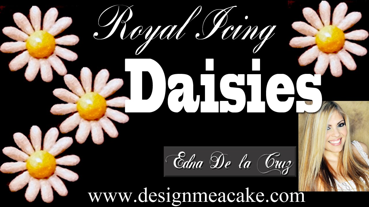 How to Make Daisies in Royal Icing. - YouTube