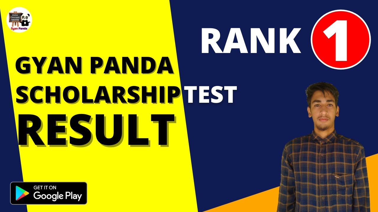 GYAN PANDA SCHOLARSHIP TEST 2021 RESULT - YouTube