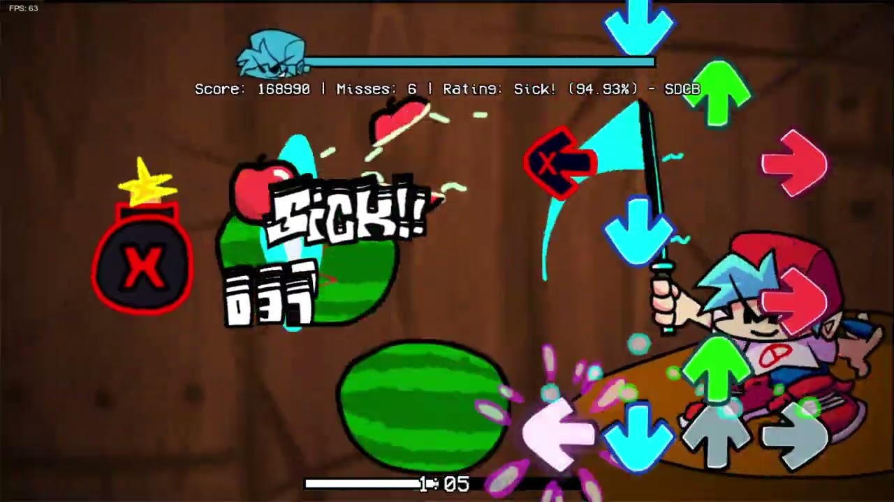 FNF - VS Fruit Ninja - Bombastic Song {MASTER DIFFICULTY} - YouTube