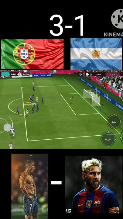 نصف النهاءي في كأس العالم مسي رنلدو Youtube