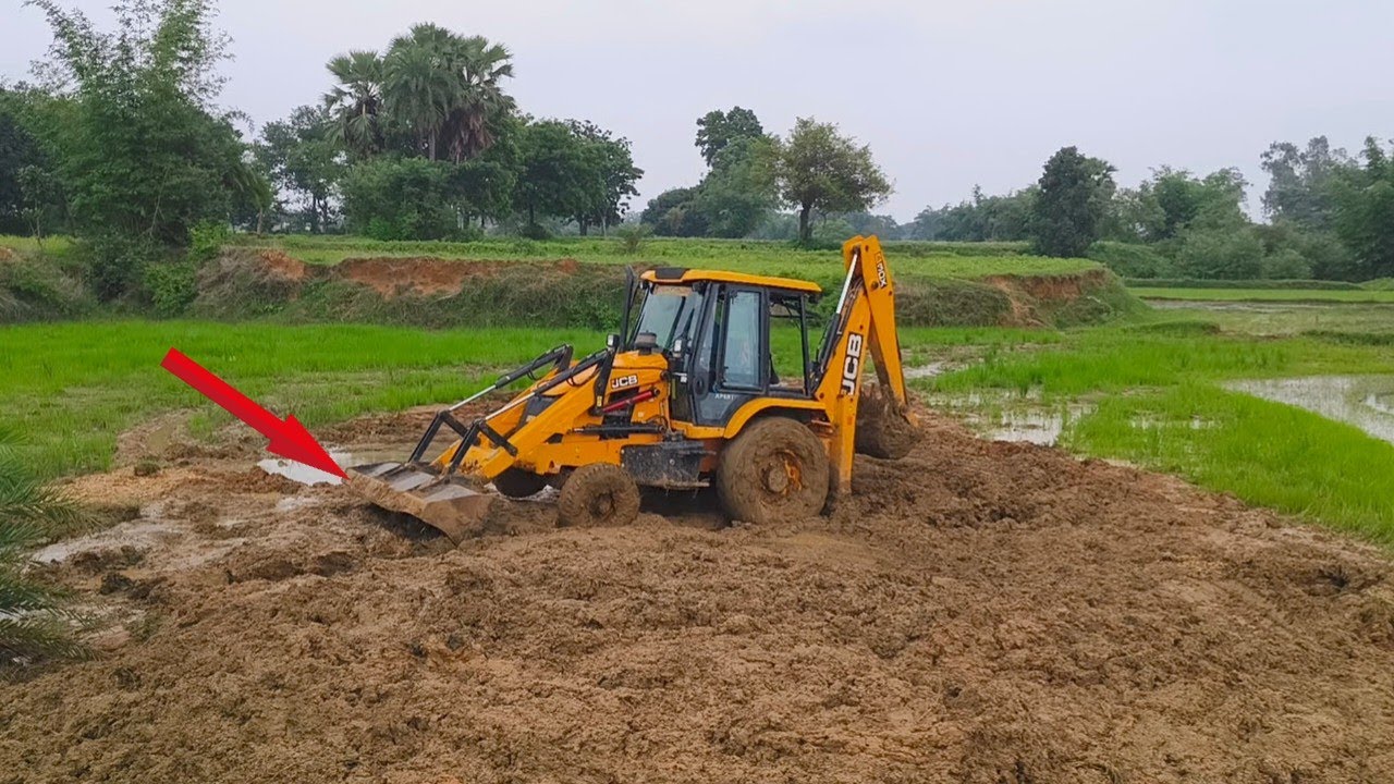 Jcb machine fas gya gali me 🤔 bathroom tank work adivasi village | गांव ...