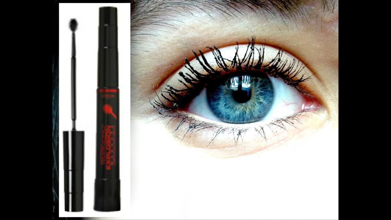 L'Oréal telescopic explosion carbon black | mascara demo - YouTube
