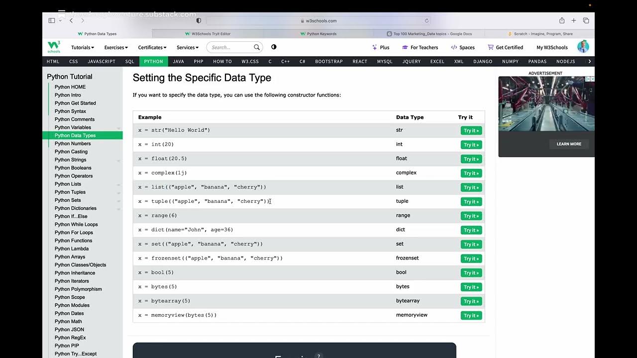 Why Python Data Types Matter for Marketers - YouTube