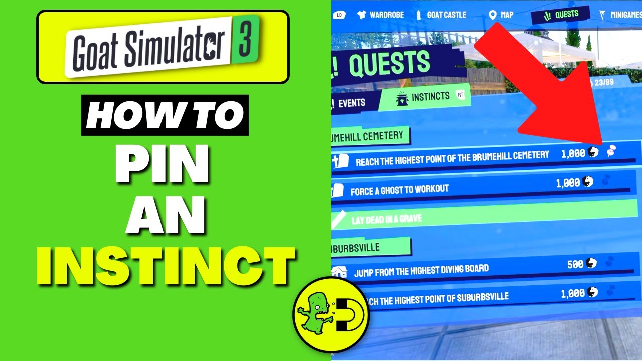 Goat Simulator 3 How to Pin an Instinct - YouTube