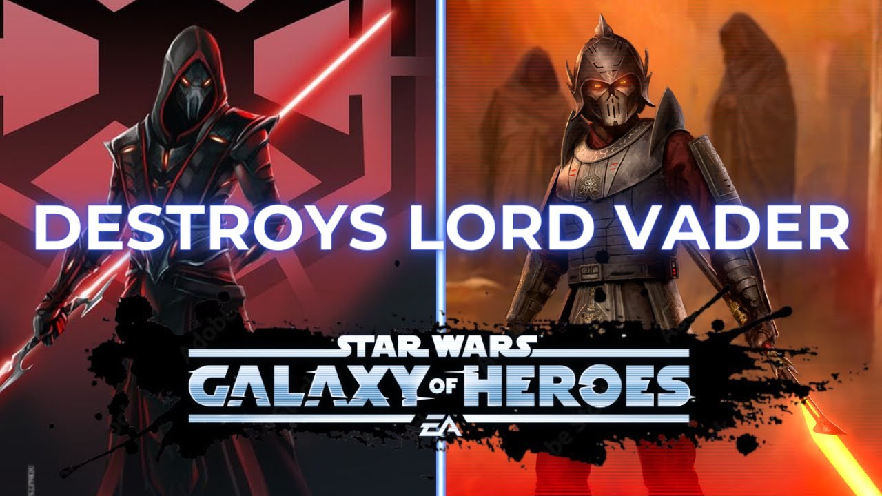 Bane & Sith Assassin DESTROY LV in SWGOH - YouTube