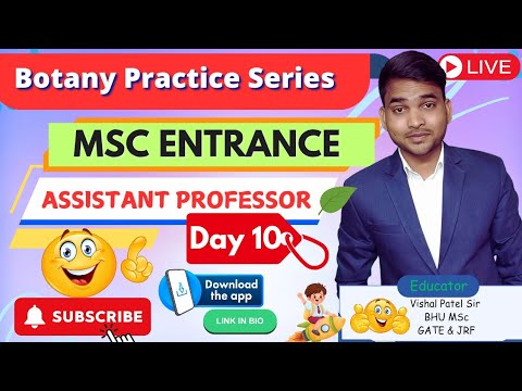 DAY 10 | Botany Practice Series | MSc Entrance & Assistant Professor ...