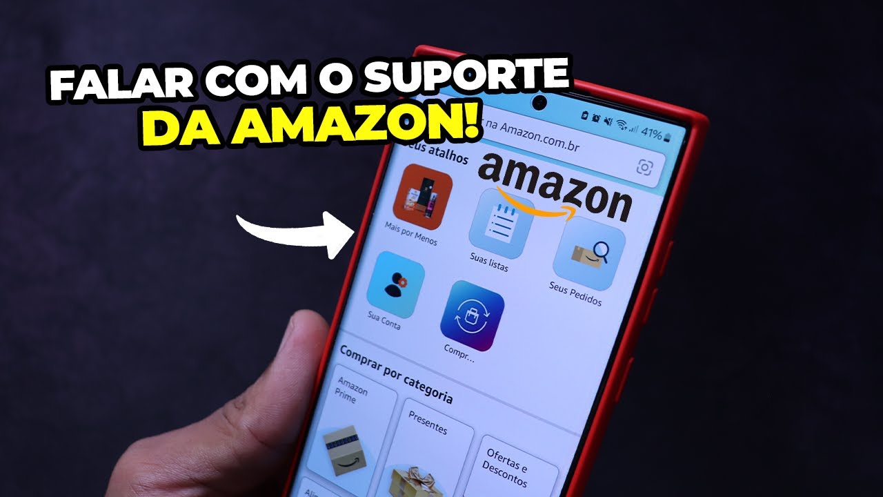 Como Entrar em contato com Suporte da Amazon - YouTube
